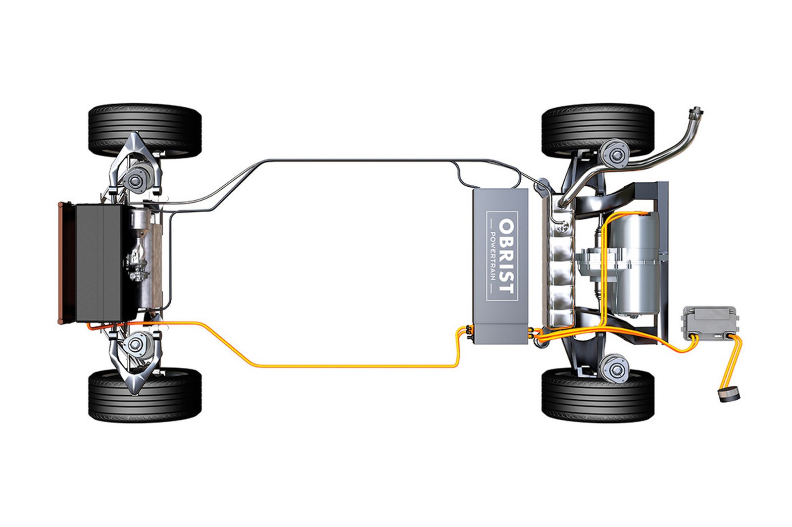 Tesla Model 3 HyperHybrid by Obrist Powertrain - Autoblog