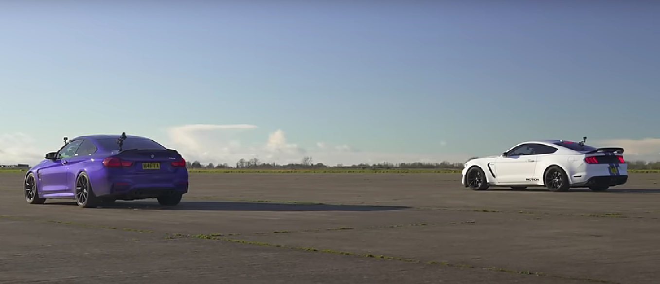 BMW M4 CS contro Shelby Mustang GT350: sfida epica su pista
