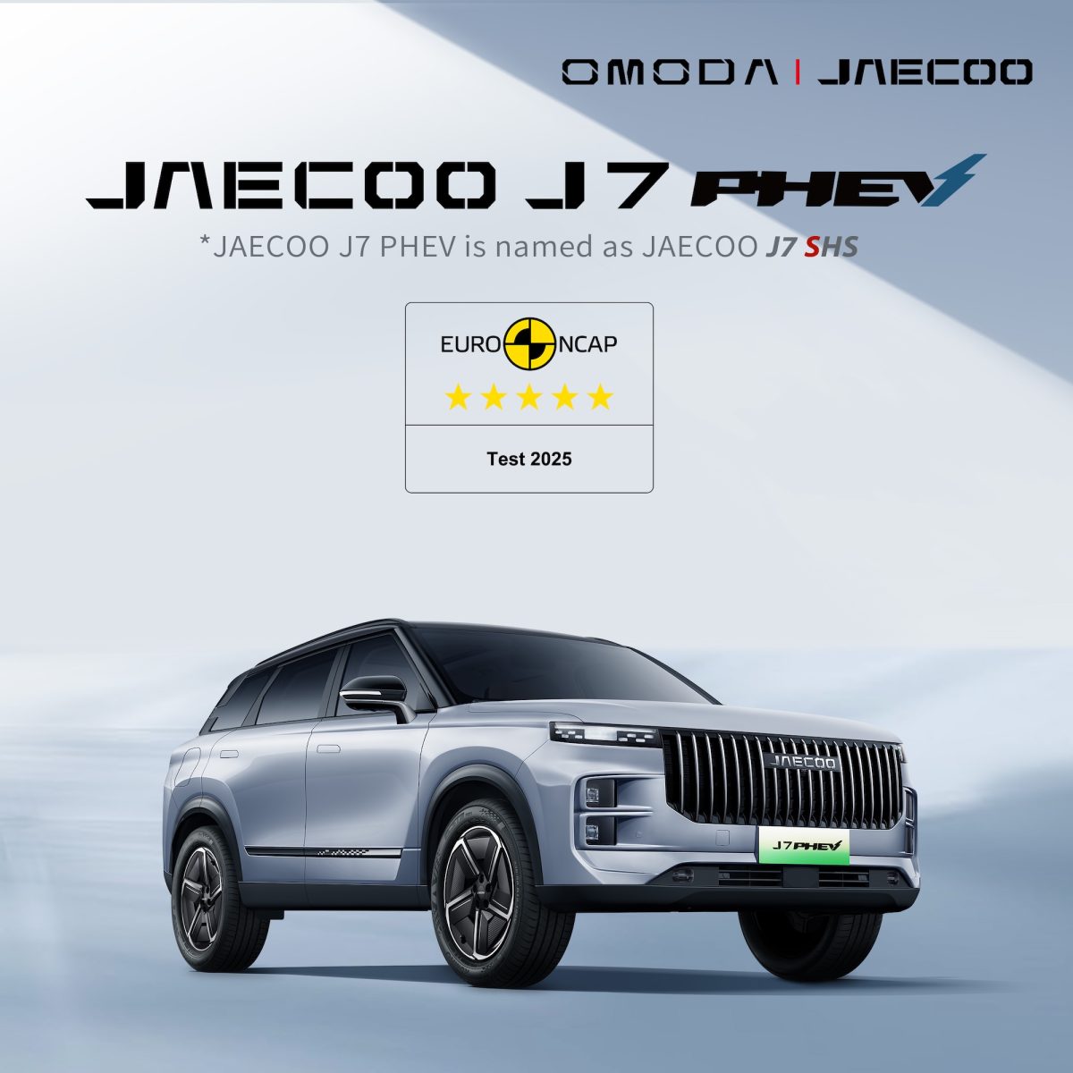 JAECOO 7 Super Hybrid, ottiene il massimo nella sicurezza