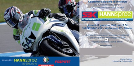 Presentazione SBK Hannspree SUPERBIKE World Championship 2008 - Motoblog