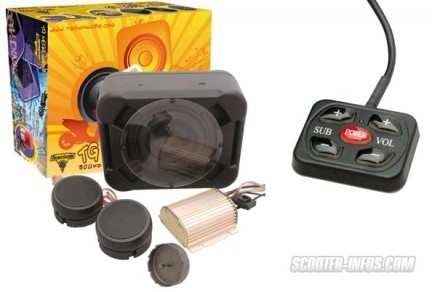 Impianto audio per scooter