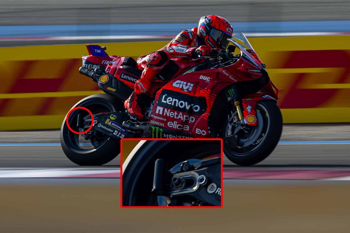 Marc Márquez: lo strano tubo nero è il segreto della Ducati 2025?