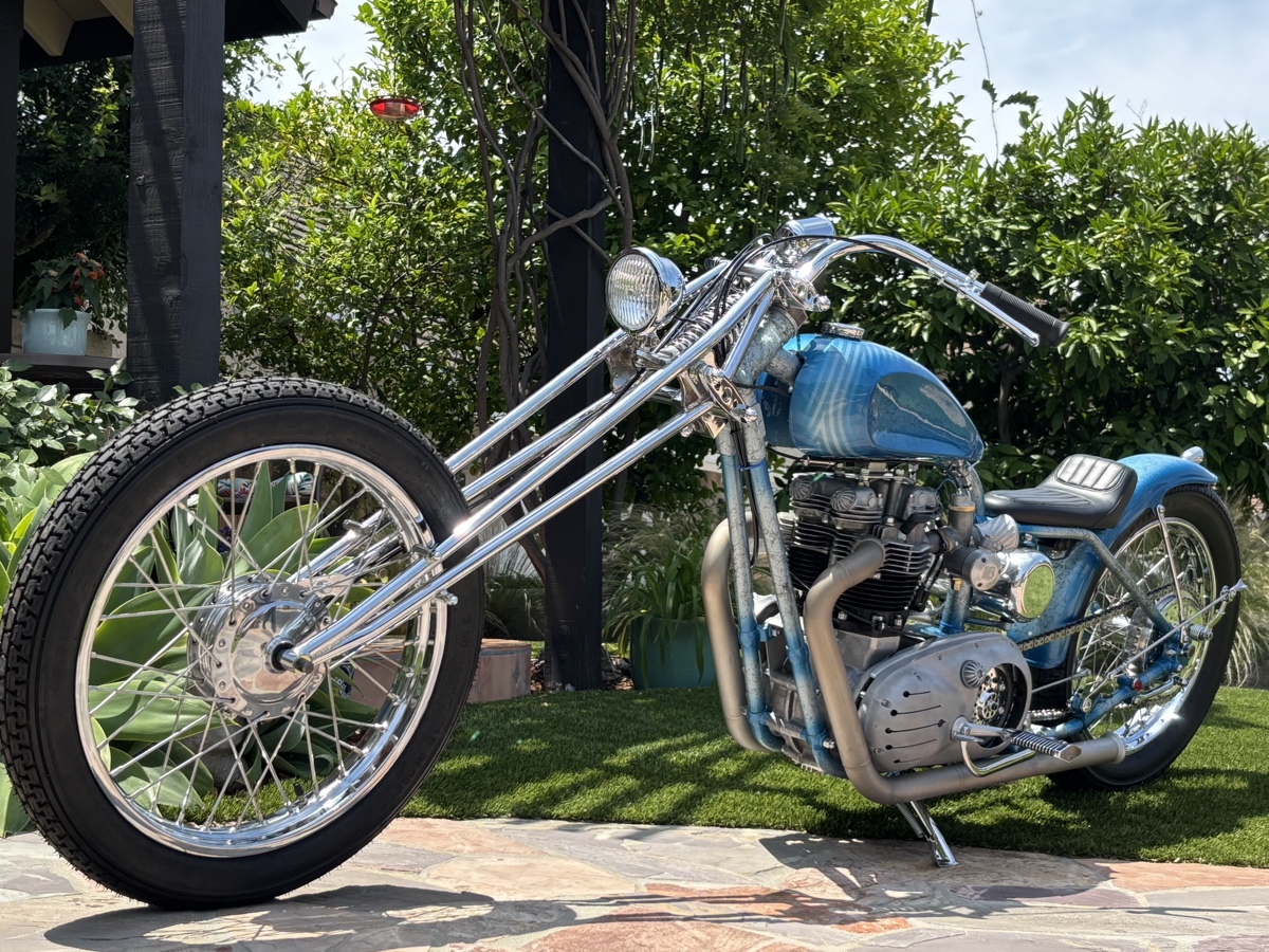 Triumph Pre Unit Chopper: la custom di Karl Ardo al Born Free 16