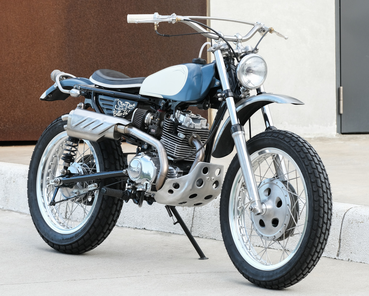 Kymco KTR 150 Custom: scrambler vintage con telaio dirt-track
